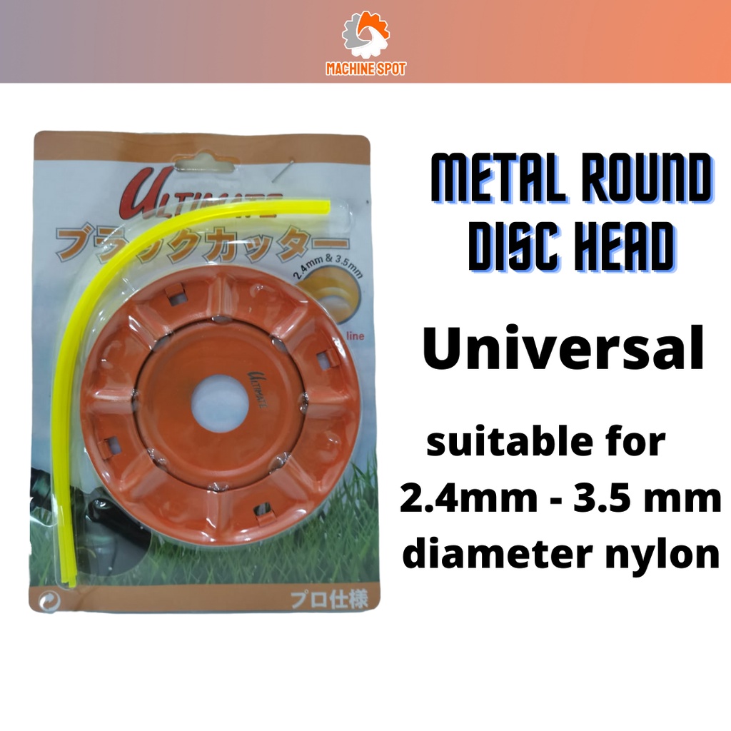 Trimmer Disc Head Cutter Round Trimmer Line Plate Mesin Rumput Metal ...