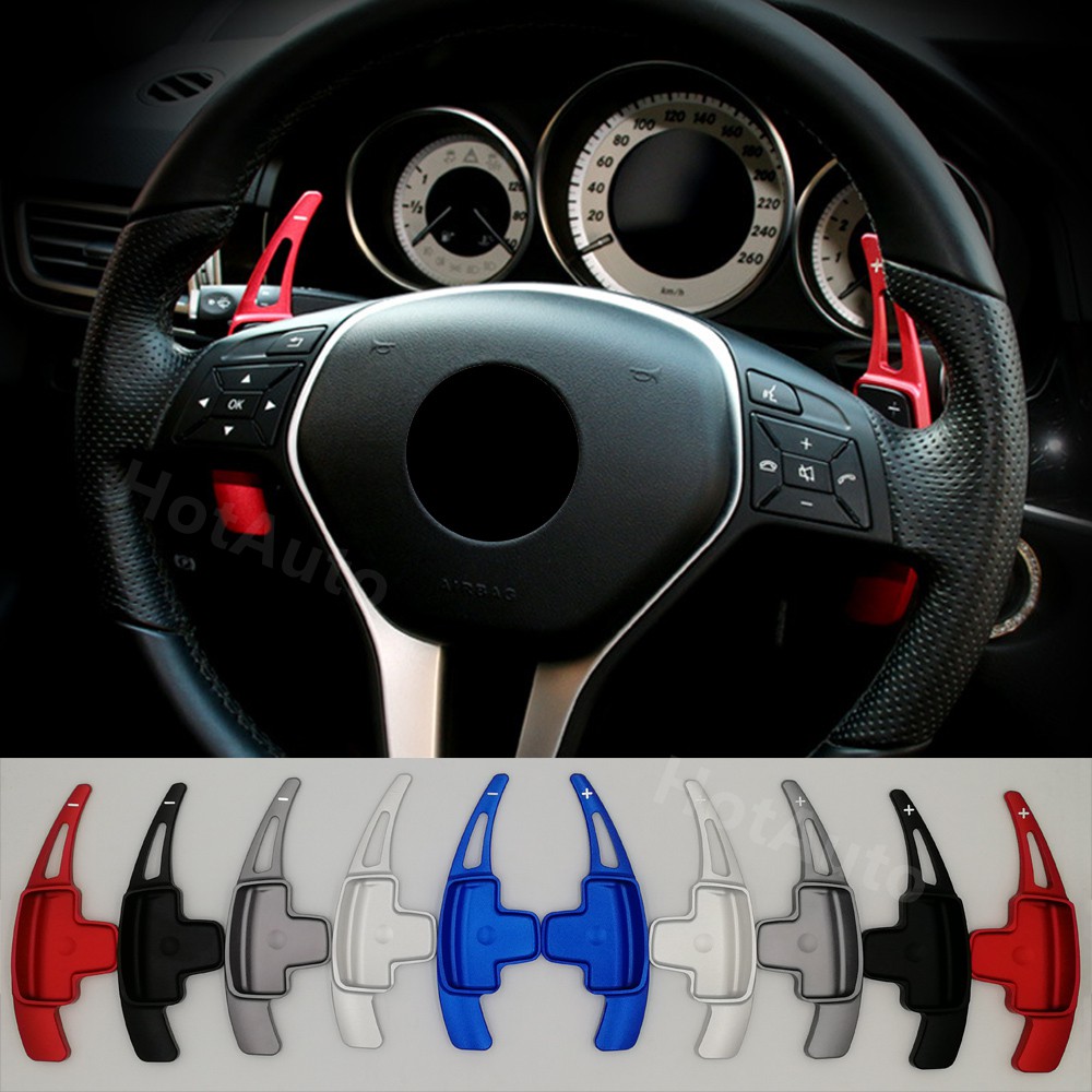 Steering Wheel Paddle Shift for Mercedes Benz A B C E CLA SLK GLE Class ...