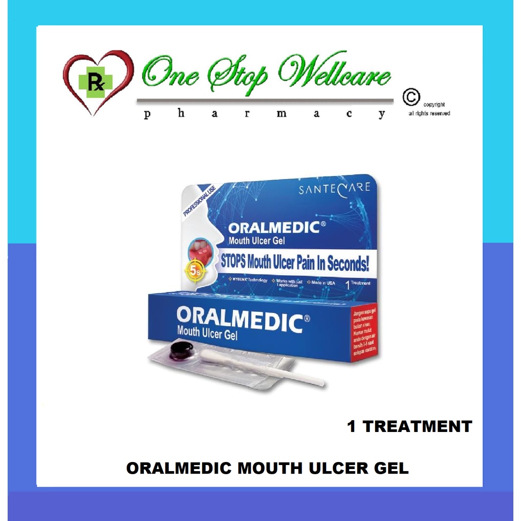 ORALMEDIC MOUTH ULCER GEL 1'S TREATMENT (EXP:06/2026) | Shopee Malaysia