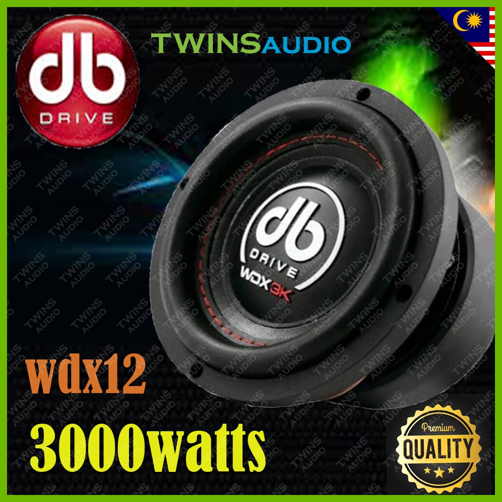 1pc Db Drive WDX12 3K 12" Competition Subwoofer 3K Watts Dual 4 Ohm Voice Coil | Shopee Malaysia