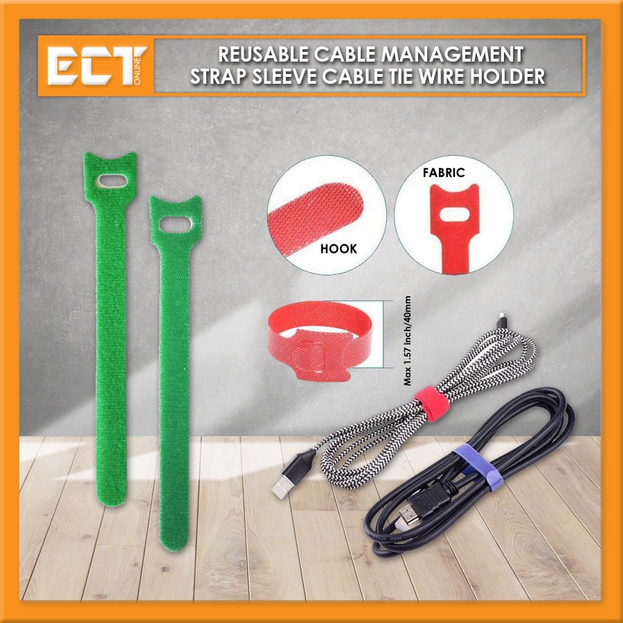 Reusable Cable Management Strap Sleeve Cable Tie / Nylon Cable Strap ...