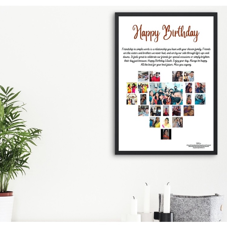 LOVE COLLAGE CUSTOMIZED GIFT PHOTO FRAME FOR LOVE PROPOSAL | BIRTHDAY ...