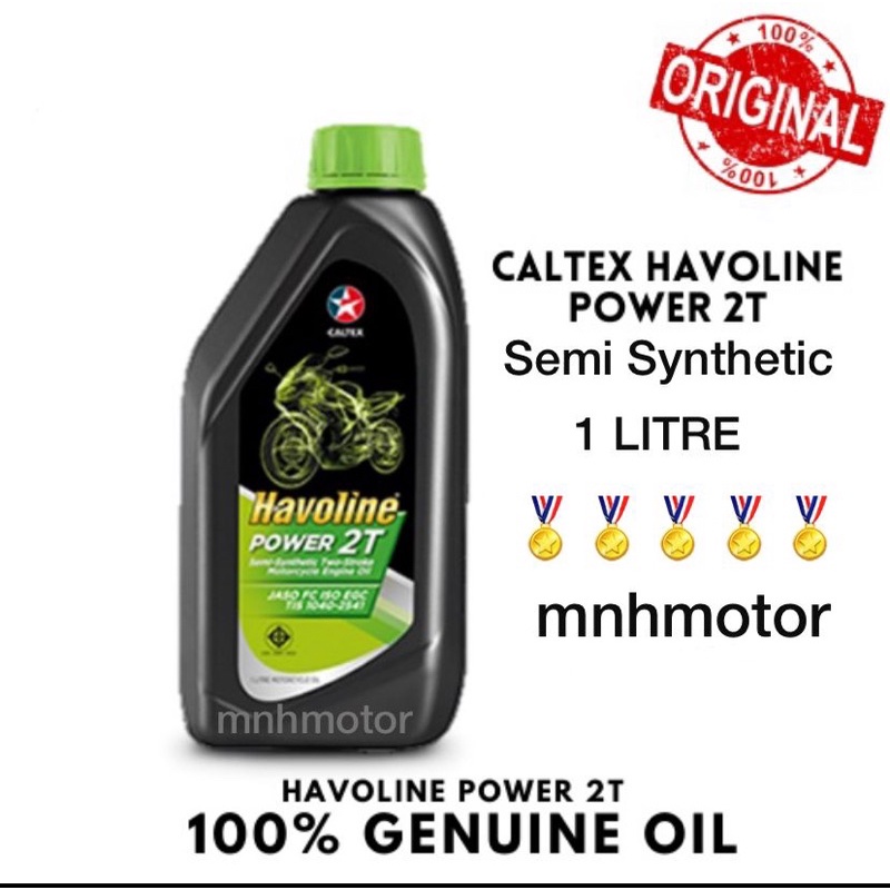 Caltex Havoline® Power 2T Semi-Synthetic (1 liter/ 500ml / 200ml )🔥100% ...