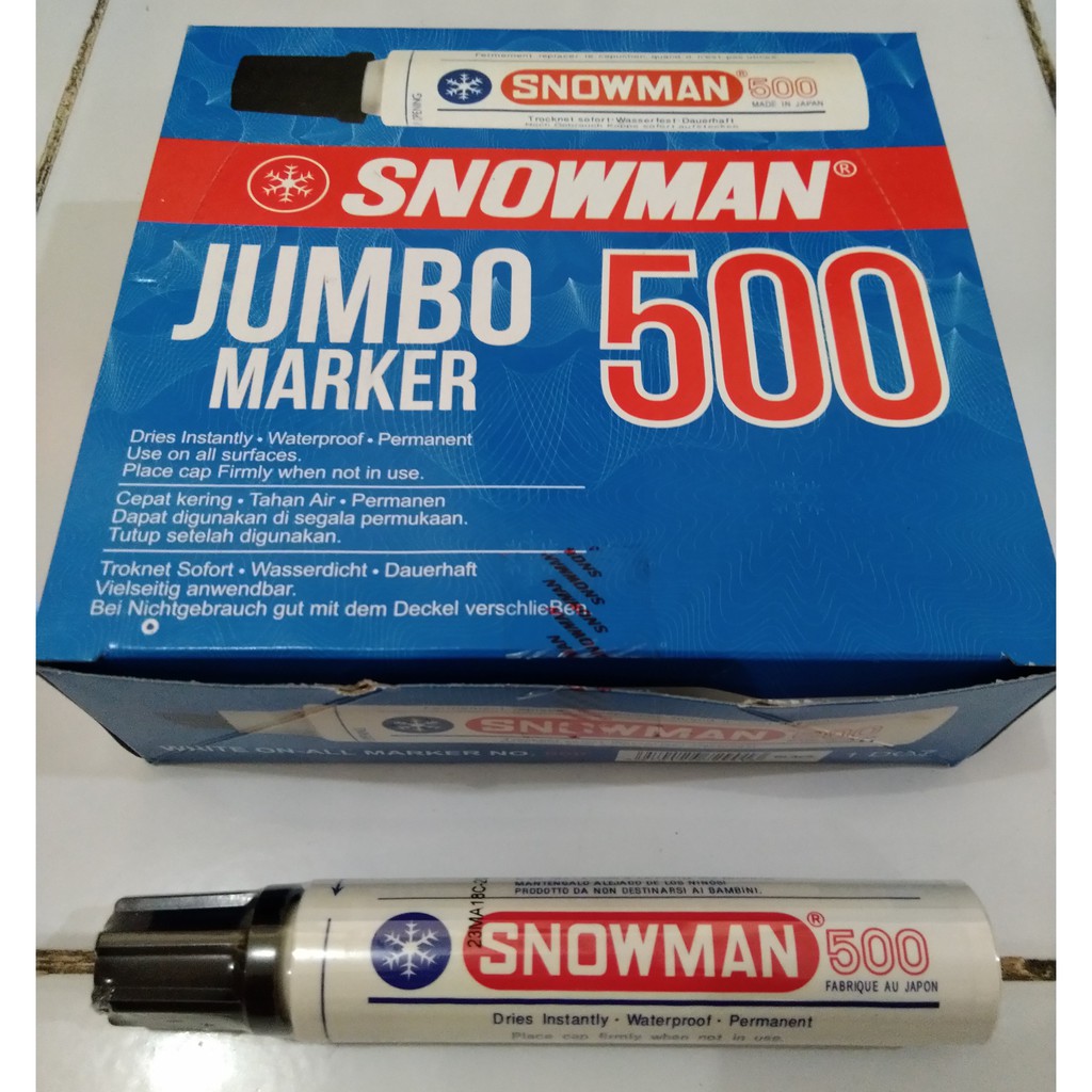 Jumbo Permanent Markers 500 Snowman Markers (Large Markers) | Shopee Malaysia