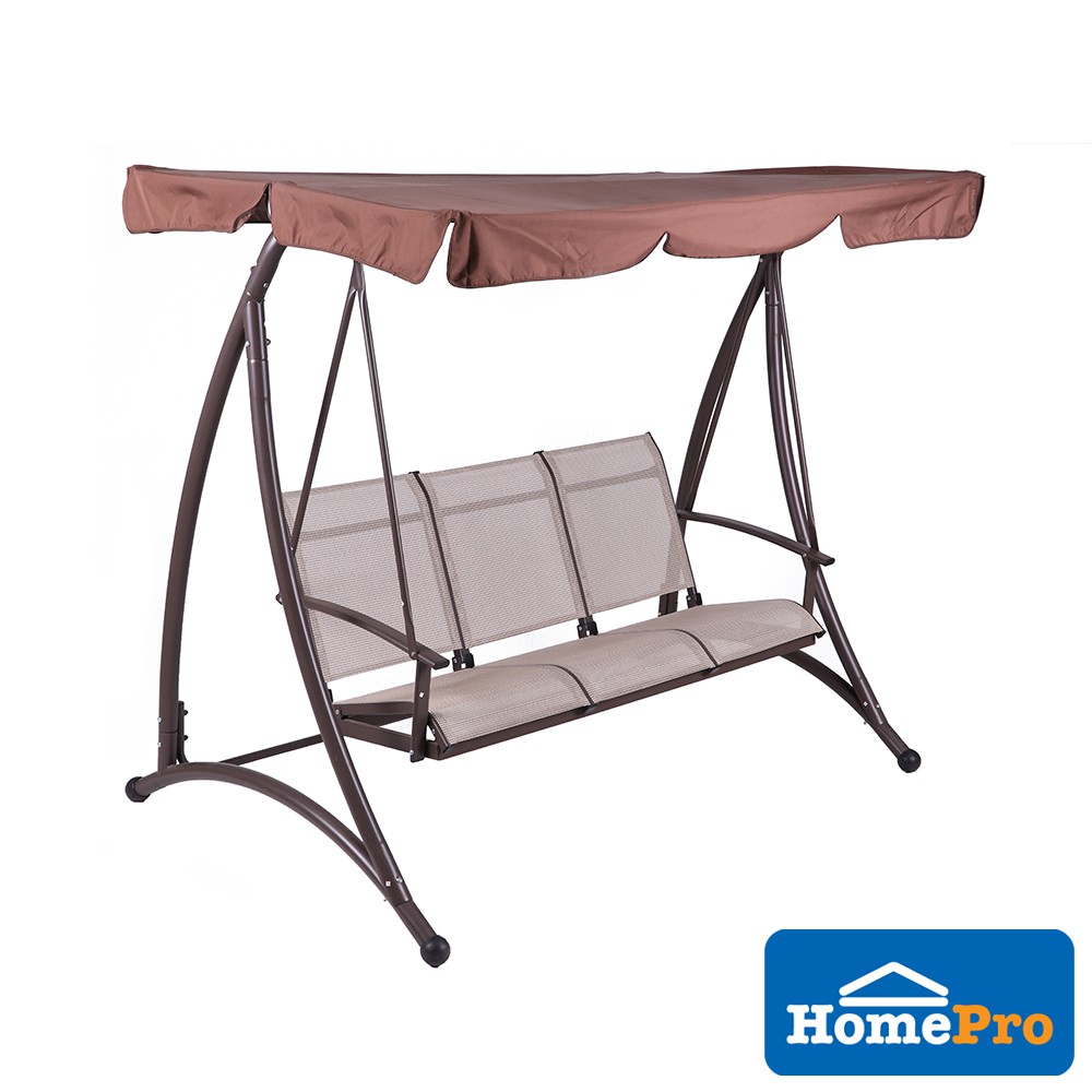 HOMEPRO SPRING Hanging SWING Chair 3 SEAT Buaian Bench TEXTILENE ...