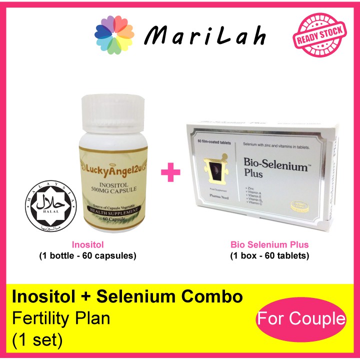【Inositol + Bio Selenium Plus💕Combo】Ikhtiar Hamil PCOS Conceive ...