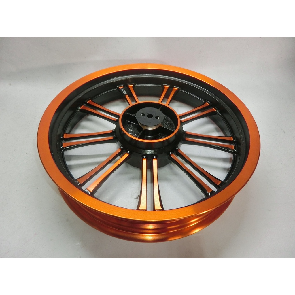(CLEARANCE STOCK) SPORT RIM X1R 18L YAMAHA FZ150 BLACK / ORANGE ...