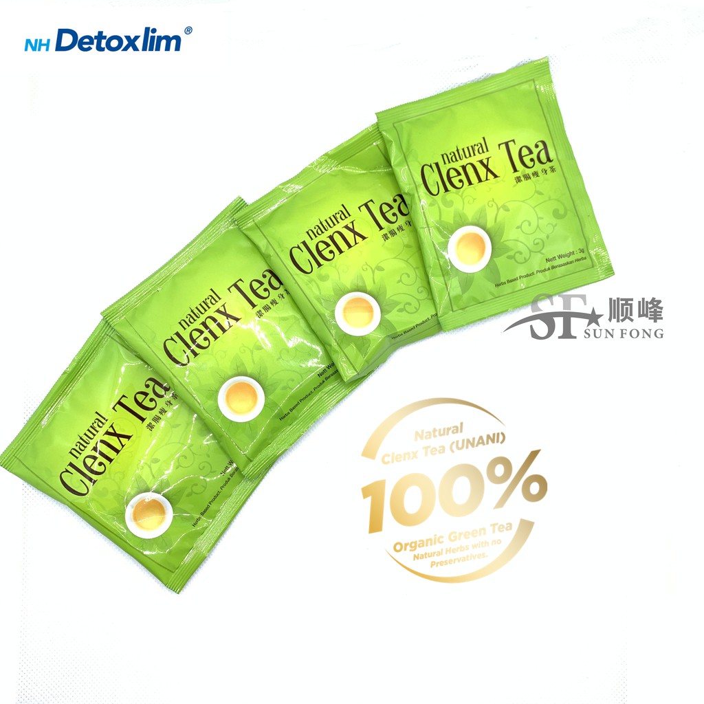NH Detoxlim - Clenx Tea Halal 洁肠茶 清真 3g 1scahet 1小包 | Shopee Malaysia