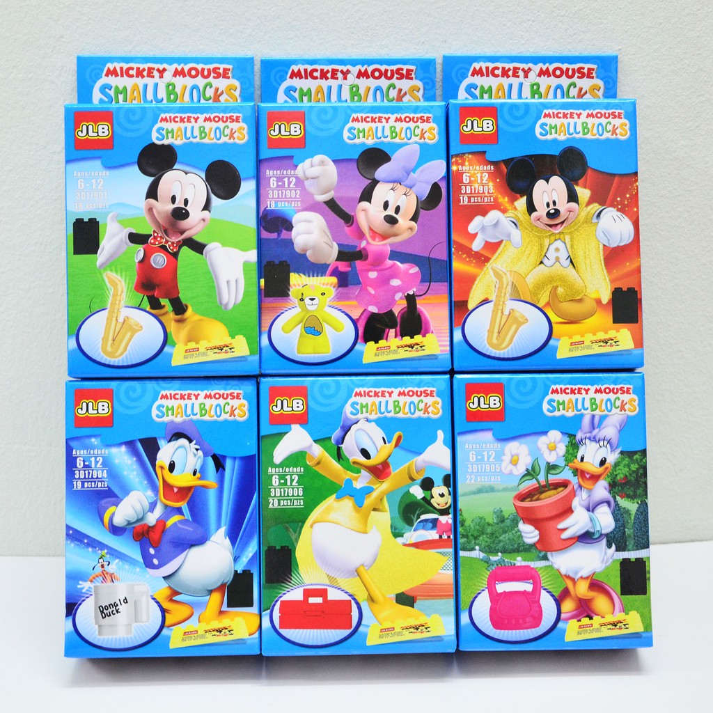 (6 in 1) Mickey Minifigure (Block bootleg) | Shopee Malaysia