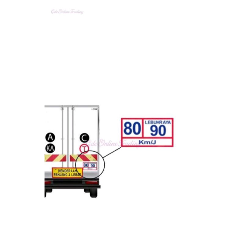 Lorry Vehicle Sticker Speed Limit (70/80Km/j-80/90Km/j) | Shopee Malaysia