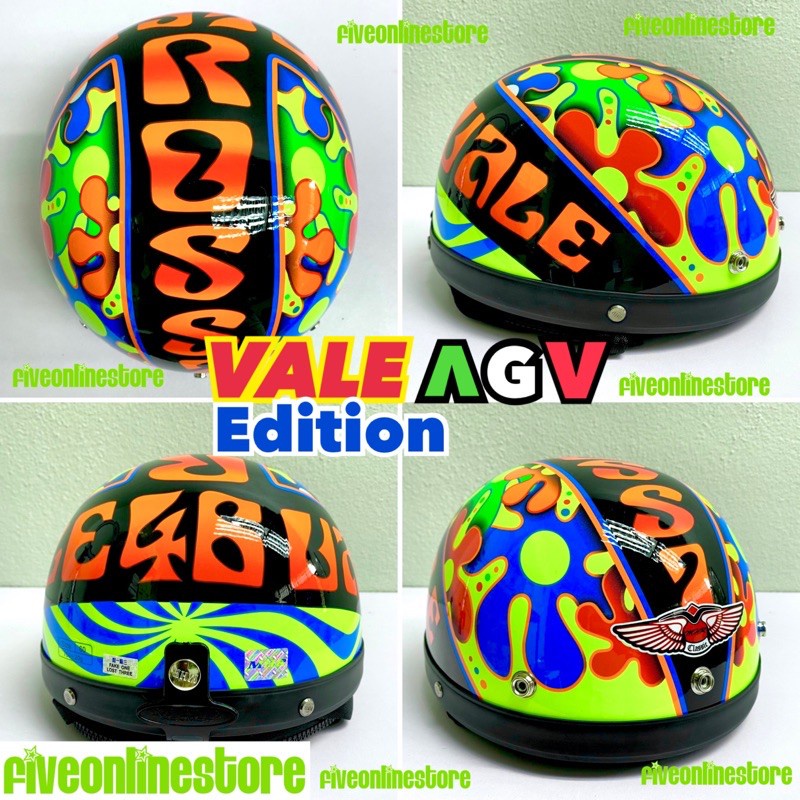 MHR III Original Helmet Half Vale Wow Rossi 46 Original Cut Steng Kura ...