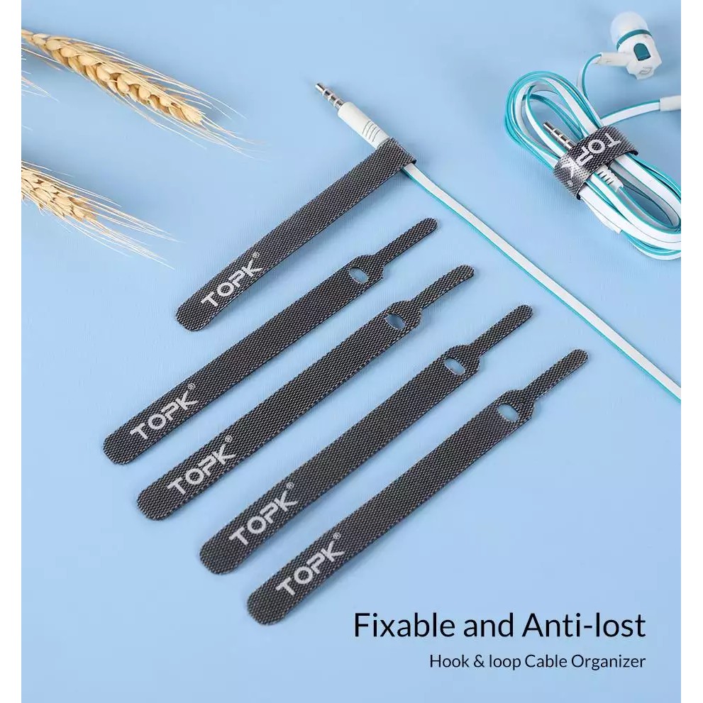 TOPK Cable Organizer Wire Winder Holder Earphone Mouse Aux USB Cable ...