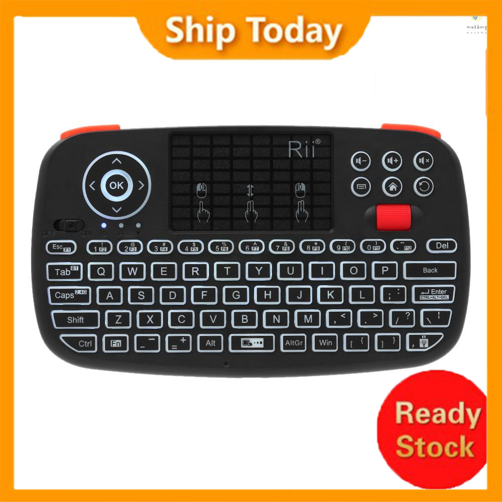 Rii i4 Mini Wireless Keyboard Bluetooth & 2.4GHz Dual Modes Handheld ...