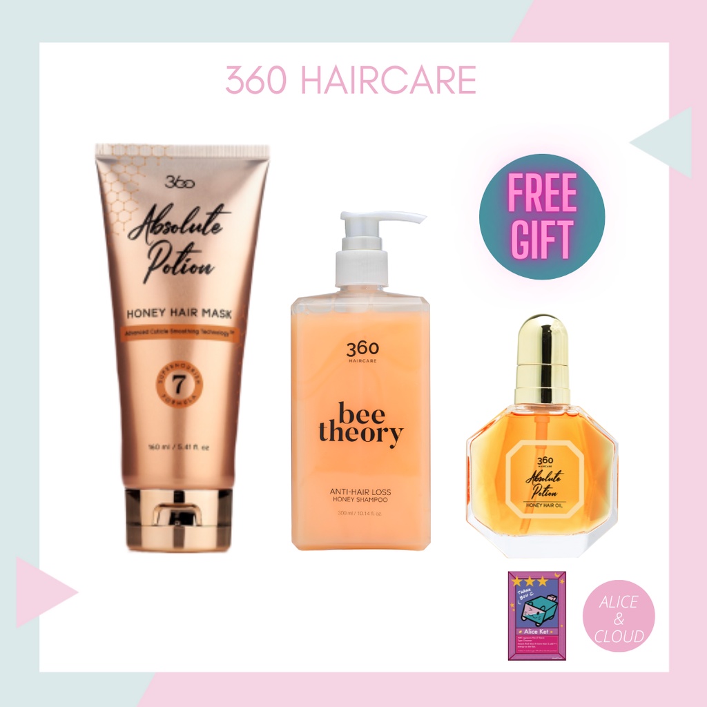 360 HAIRCARE ABSOLUTE POTION HONEY HAIR OIL (50ml) BEE THEORY ANTI HAIR ...