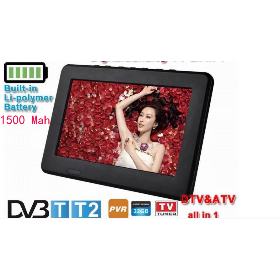 Leadstar 7 Inch Portable Mini tv With Dvb-T2 DTV Analog TV USB Playback ...