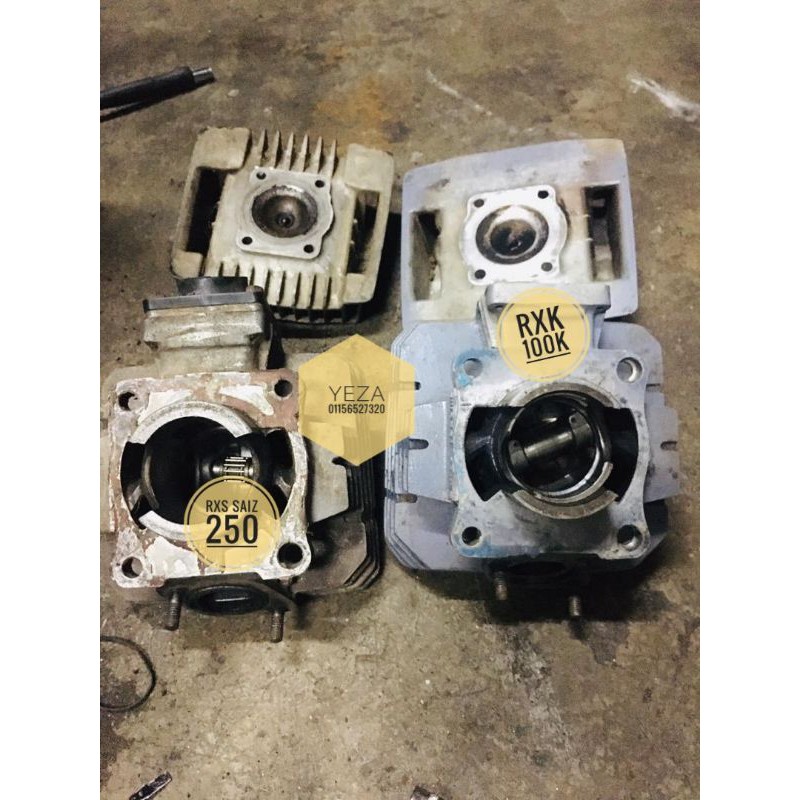 yamaha original:blok rxk dan rxs original motor standard tak ade korek ...
