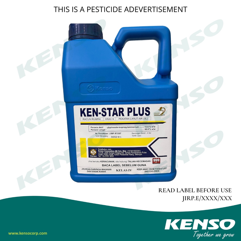 KENSO KEN-STAR PLUS (Glyphosate-Isopropylammonium 13.6% w/w SL ...