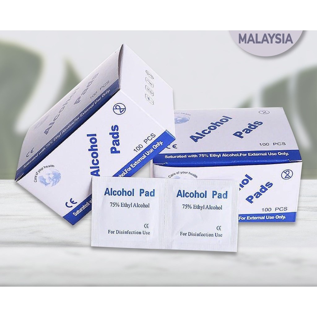 100pcs Alcohol Swab 75% Alcohol | Shopee Malaysia