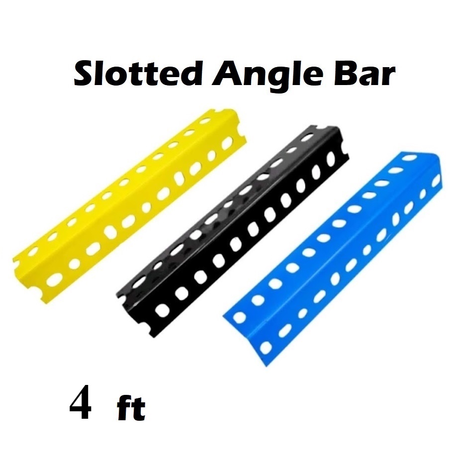 Besi Angle bar Rak Lubang 4kaki / Slotted Angle Bar 4ft | Shopee Malaysia