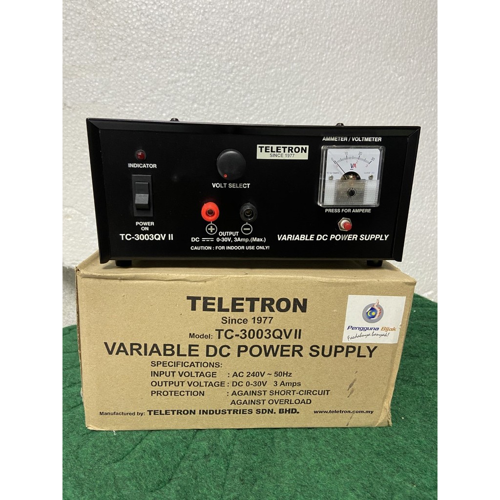Teletron TC-3003QV II Variable DC Power Supply | Shopee Malaysia