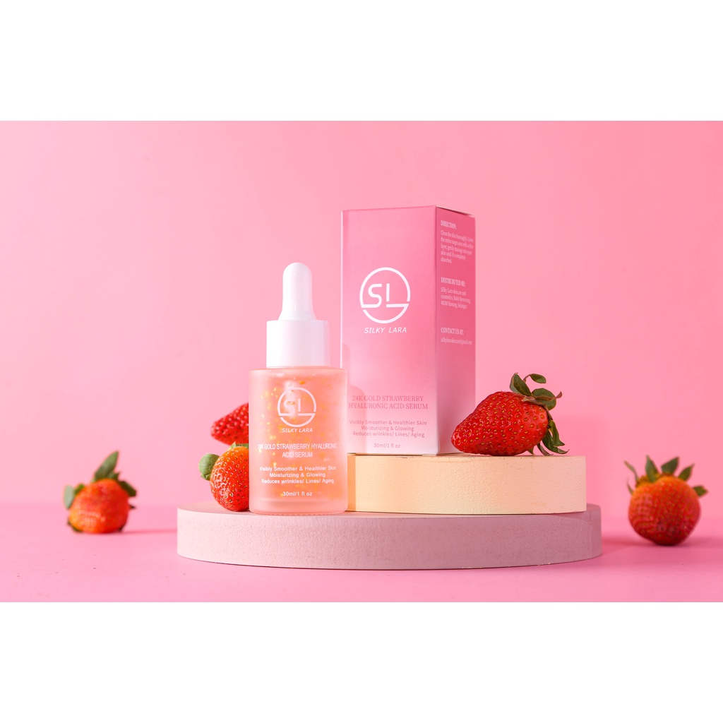 SILKY LARA Facial Cleanser Gel | SILKY LARA 24K Gold Strawberry ...