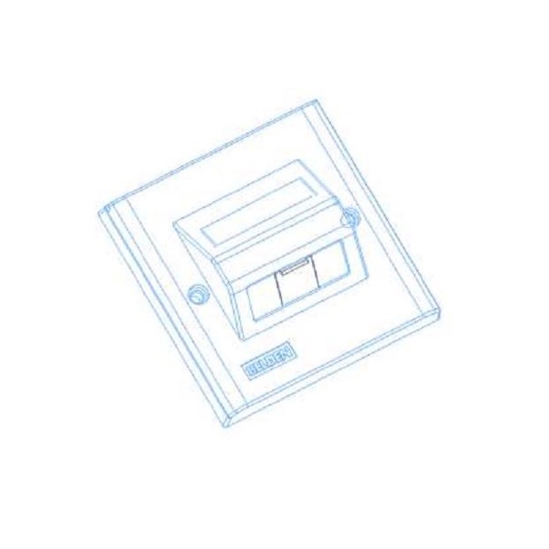 BELDEN Network Wall Face Plate 1 Gang /2 Gang (Without Modular Jack ...