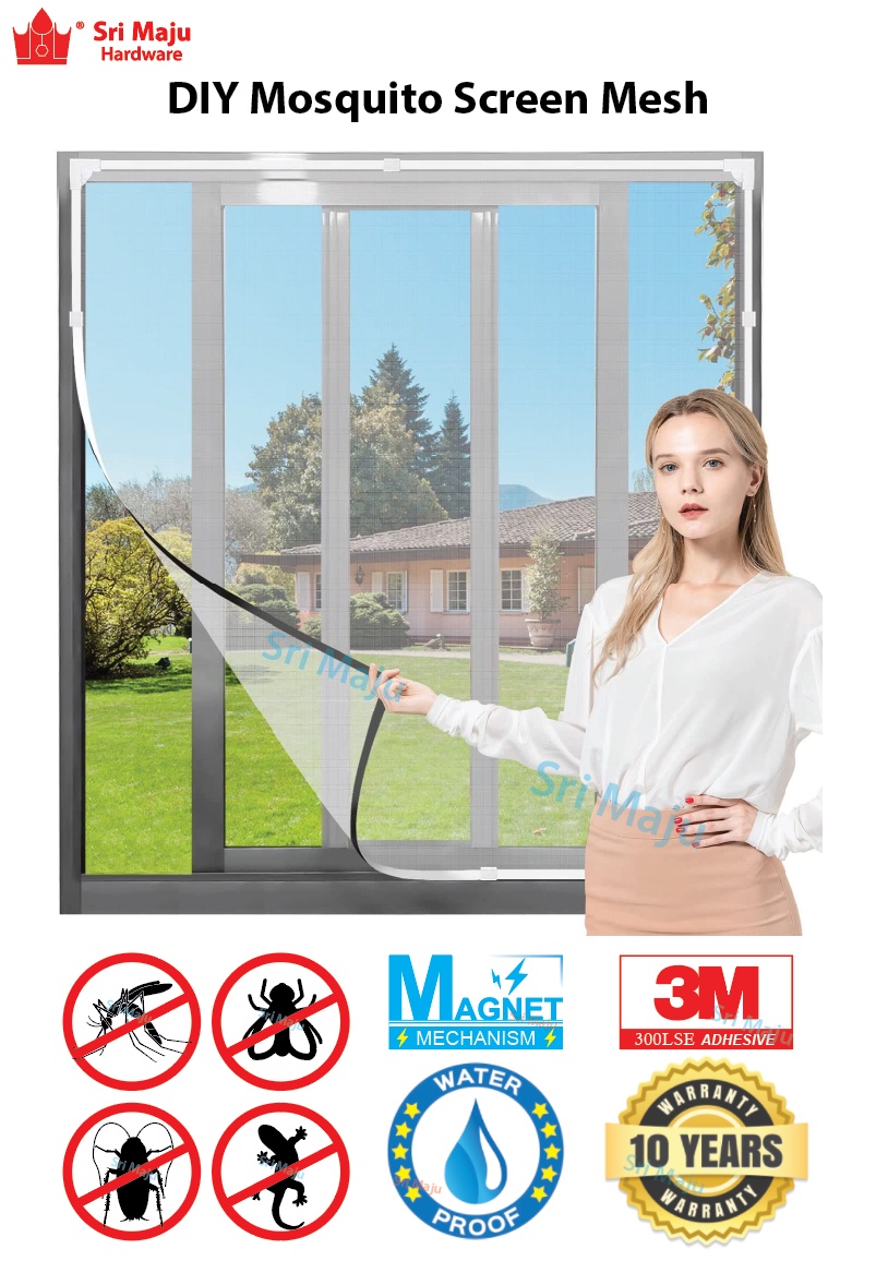 MAJU MNA-PVS Quality PVC Strip Frame for DIY Mosquito Net Window Screen ...