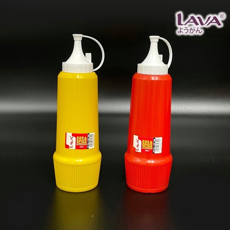 Lava 300ml Squeeze Bottle Condiment Dispenser /Acuan Botol Roti Jala ...