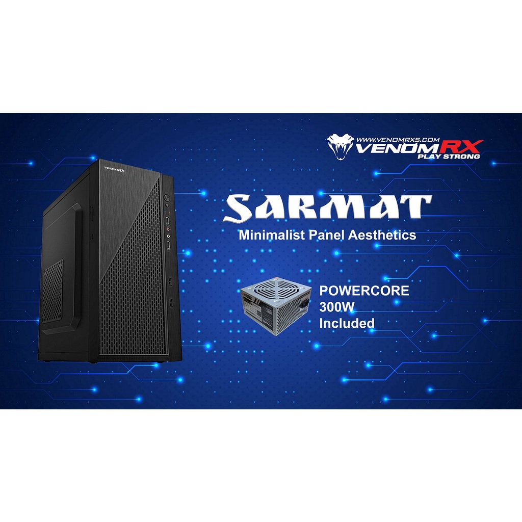 Venomrx SARMAT Case - MATX WITH PSU POWERCORE 300WATT | Shopee Malaysia
