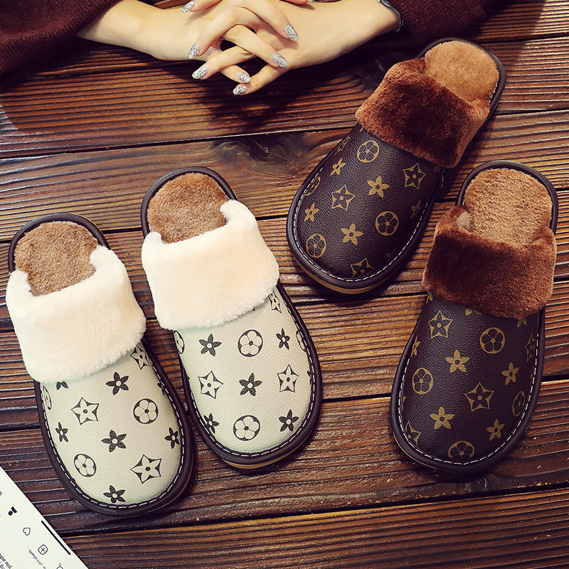 【⭐COD⭐】home slippers Musim Sejuk Rumah Nama Besar Mewah Tebal Bawah ...
