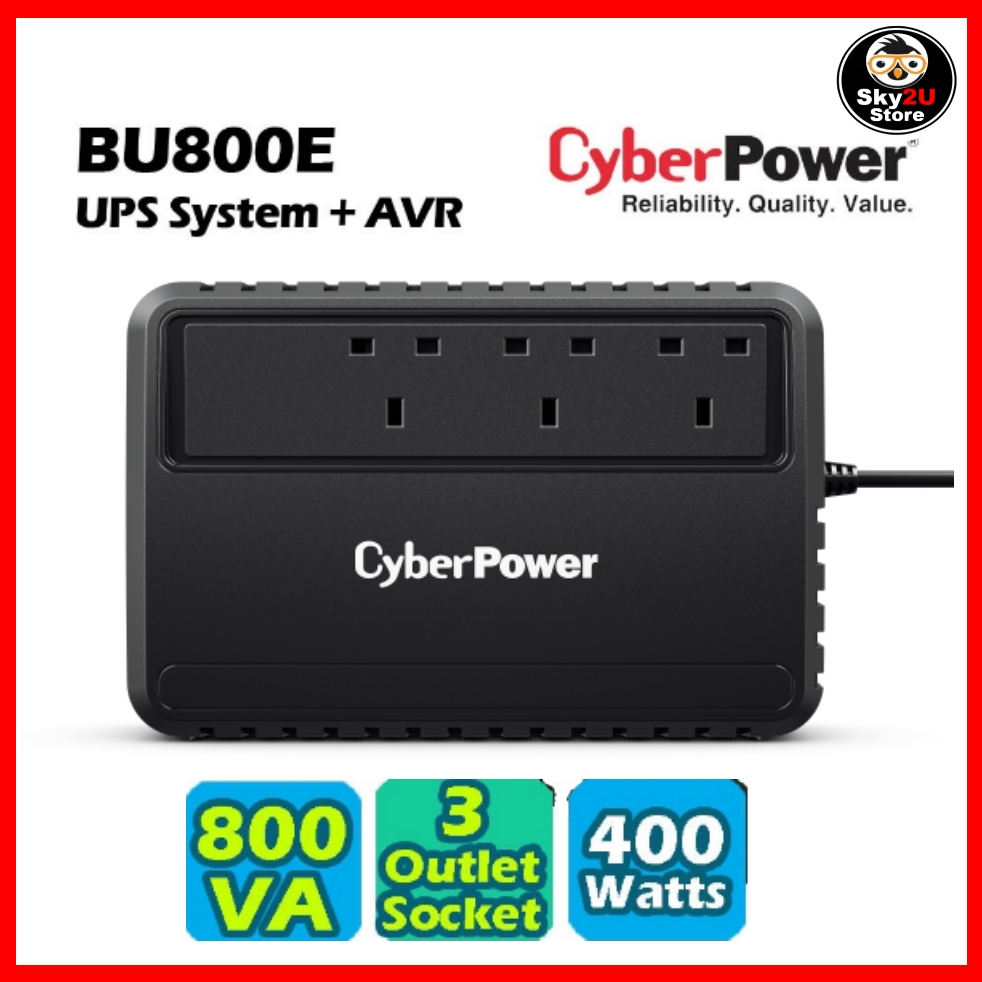 Cyber Power BU800E-UK (800VA/400W) UPS Battery | Shopee Malaysia