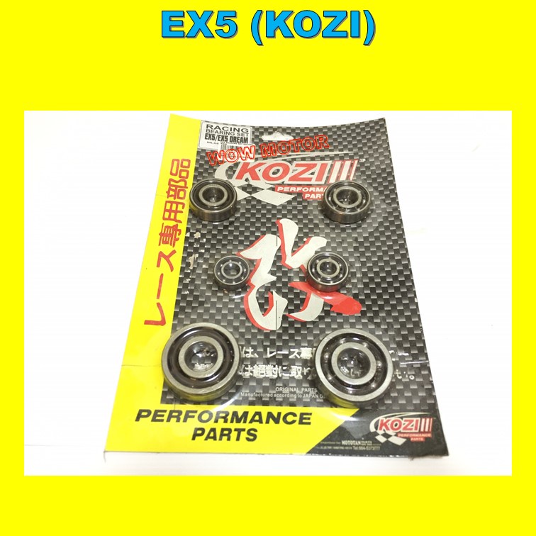 EX5 BEARING SET KOZI DREAM RACING BEARING SET KOZI WAVE 100 BEARING SET ...