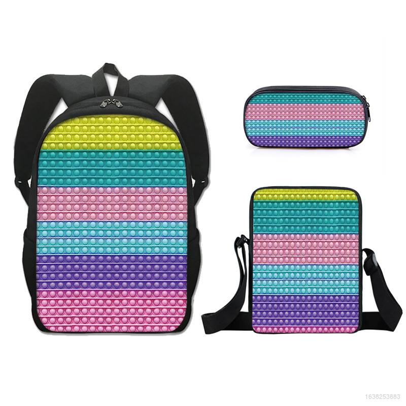 Pop it New rodent pioneer printed backpack for kids student school bag ...