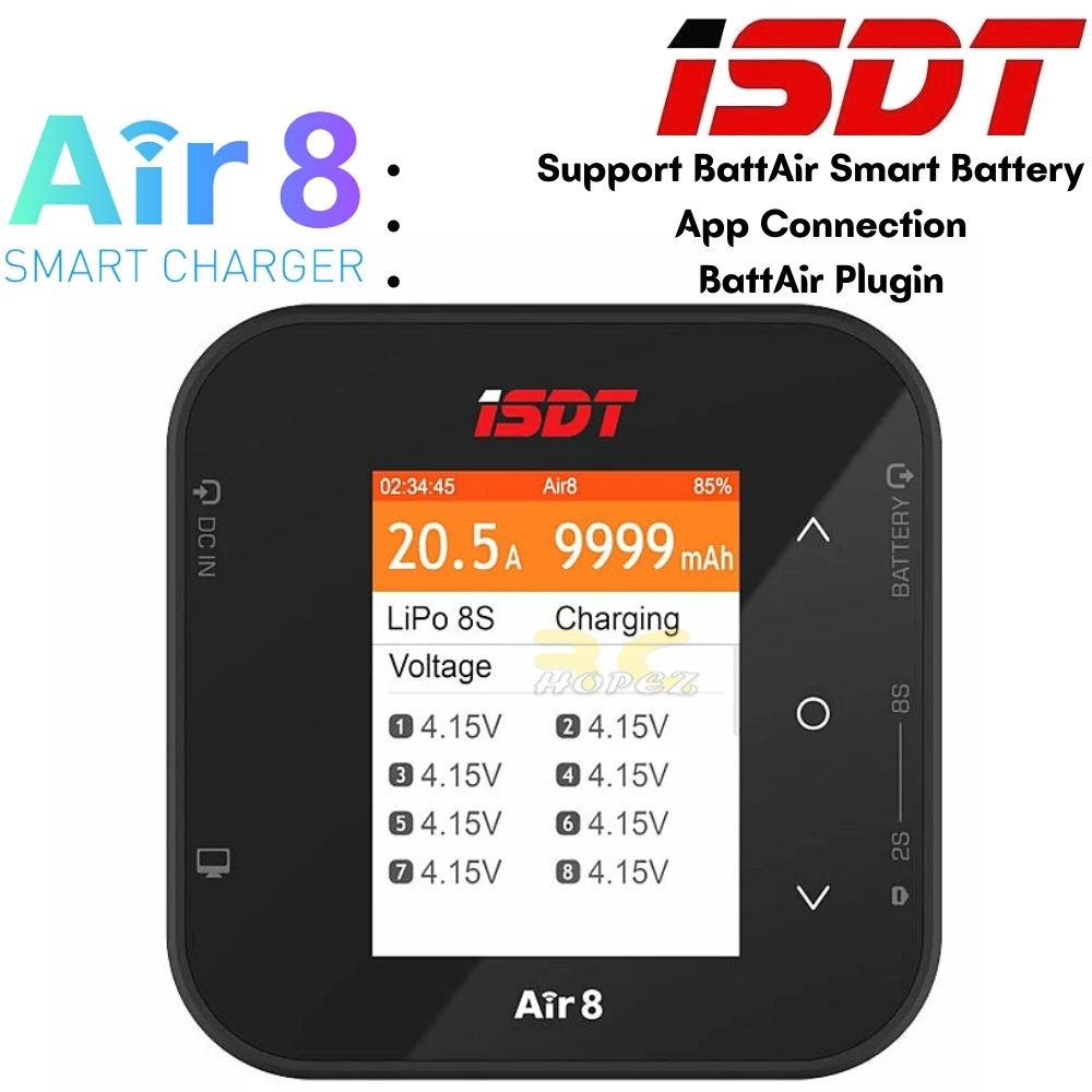 ISDT Air8 BattAir 500W 20A High Power Battery Balance Charger ...