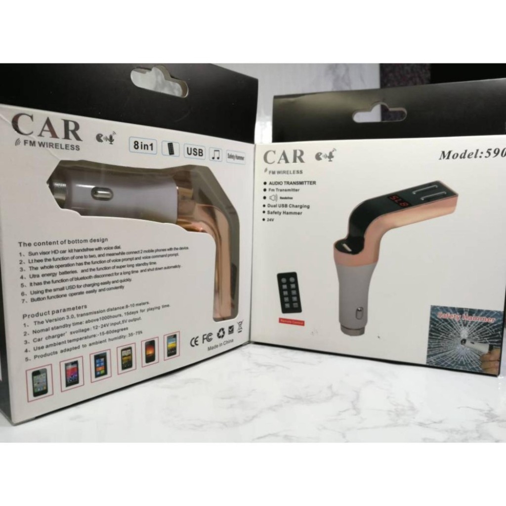 Wireless Bluetooth LCD MP3 Player Car Kit SD MMC USB FM Transmitter ...