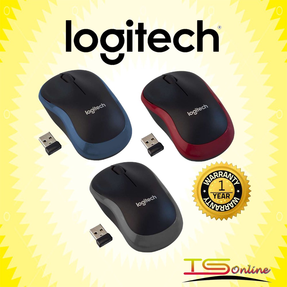 Logitech M185 Advanced Optical Tracking Wireless Mouse | Shopee Malaysia