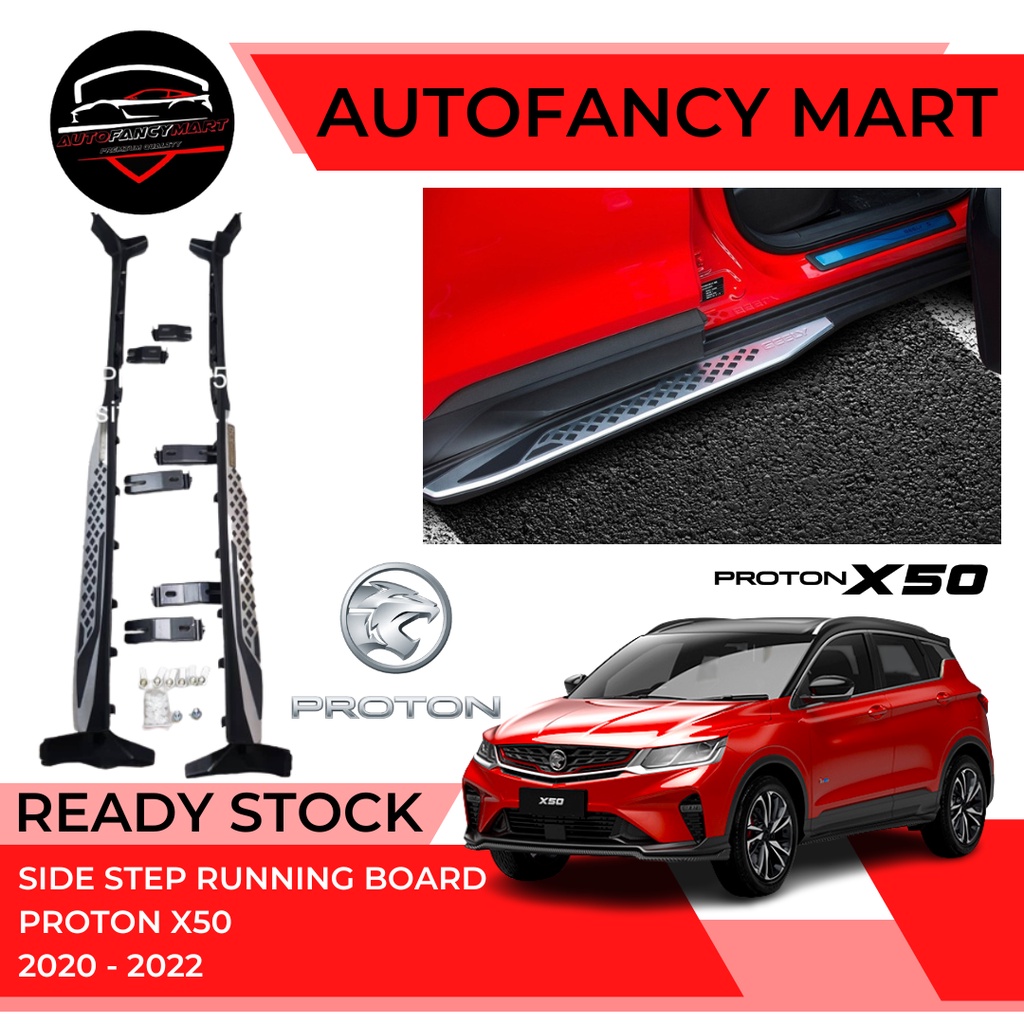 PROTON X50 WITH SKIRT SIDE STEP PEDAL RUNNING BOARD NERF BAR HIGH ...