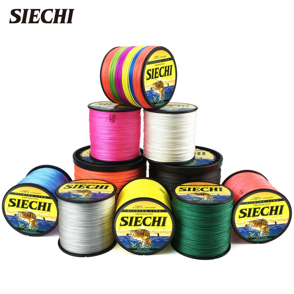 Tali Pancing Line SIECHI 4 Braided Fishing Line Braided PE 4X 100M 300M ...