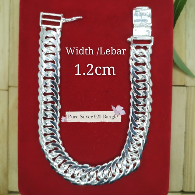 Bangle Silver 925/Gelang Tangan Perak 925(lipan) Ready Stock | Shopee ...