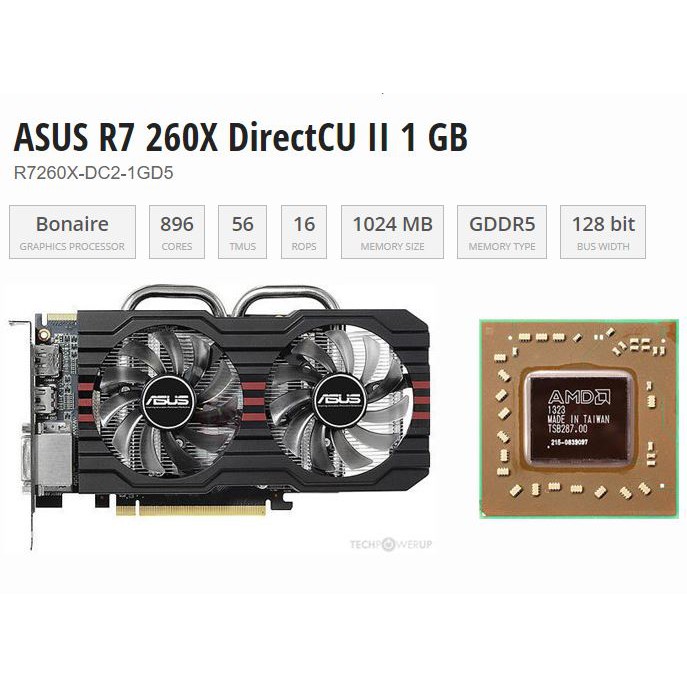 Asus AMD Radeon R7 260X | Shopee Malaysia