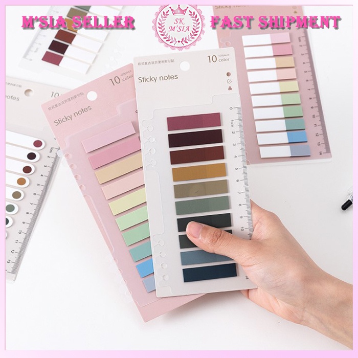 Premium Sticky Note Set Transparent Bookmark Sticky Note 200 Sheets Per ...