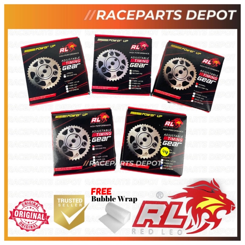 ESR RED LEO Timing Gear Adjustable Cam Pulley Y15 Y16 LC135 WAVE125 ...