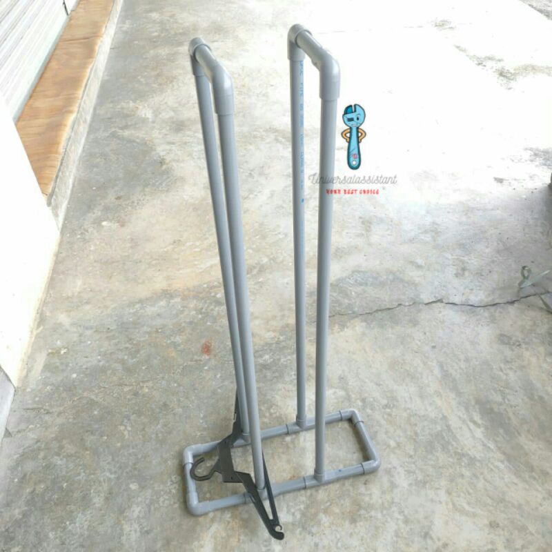 Rack PVC Sangkut Penyidai Baju | Plastic Rak Letak Handle Penyakut Baju ...