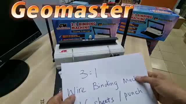 GEOMASTER Wire Binding Machine , Double Wire Binding Machine , Wire ...