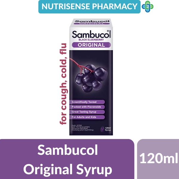 Sambucol Black Elderberry Original Syrup 120ml | Shopee Malaysia