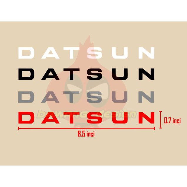 DATSUN FONT CAR DECALS CUSTOMIZED STICKER | Shopee Malaysia