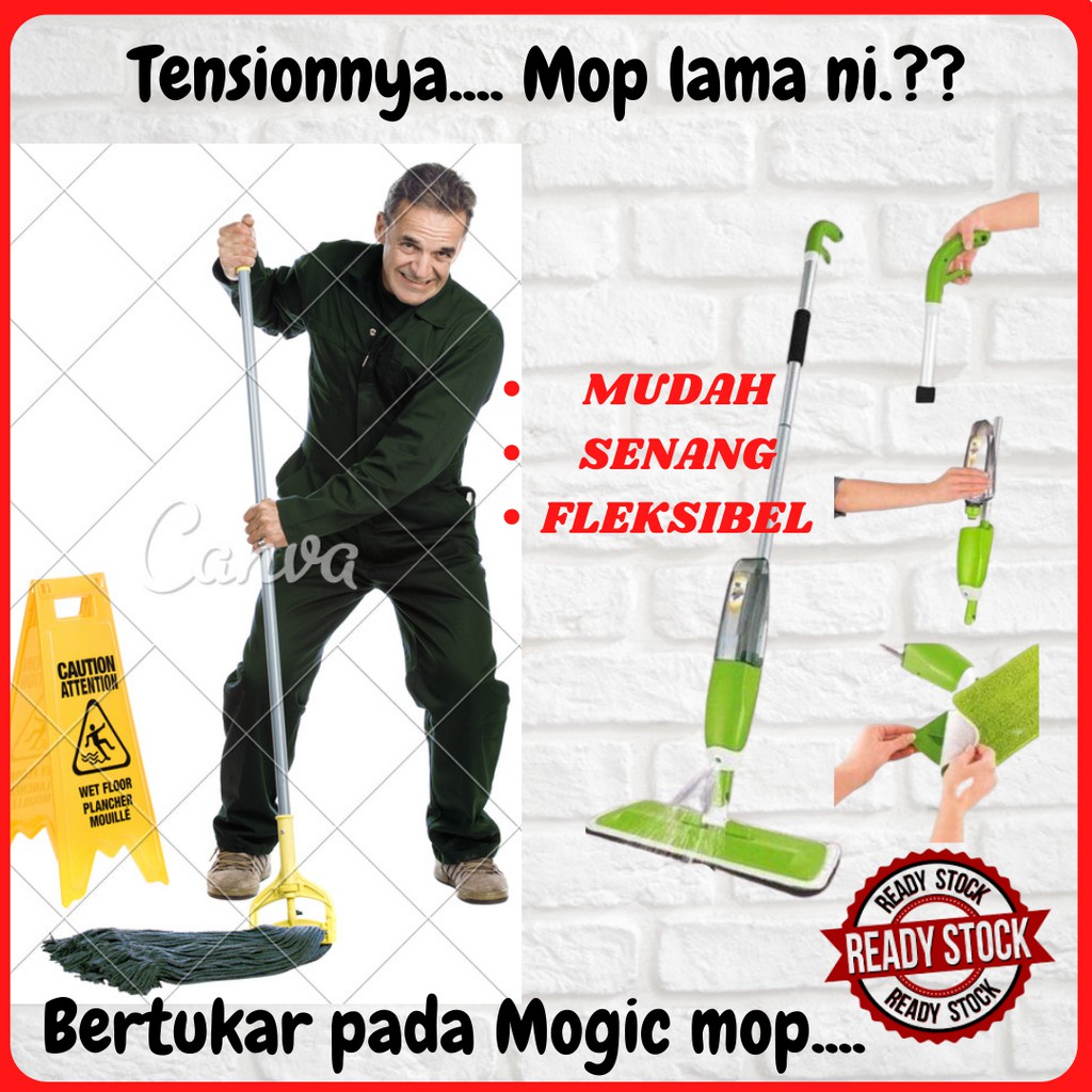 💥Hot Sale💥Bosan dan letih dengan mop lantai lama-Magic Mop-Mop ...
