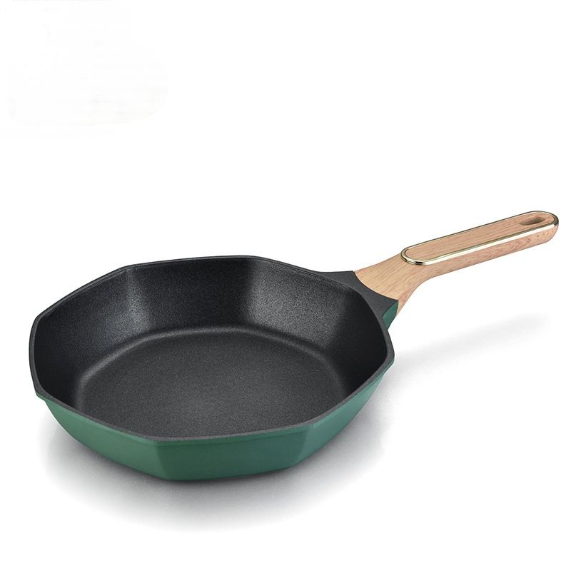 PA Premium Octagonal Wok Smokeless Non stick Wok Frying Grill Pan 32 CM ...