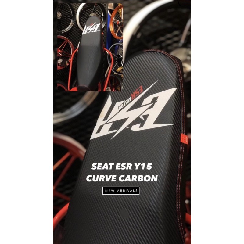 SEAT ESR MOTOR CURVE FOR YAMAHA Y15 (CARBON) | Shopee Malaysia