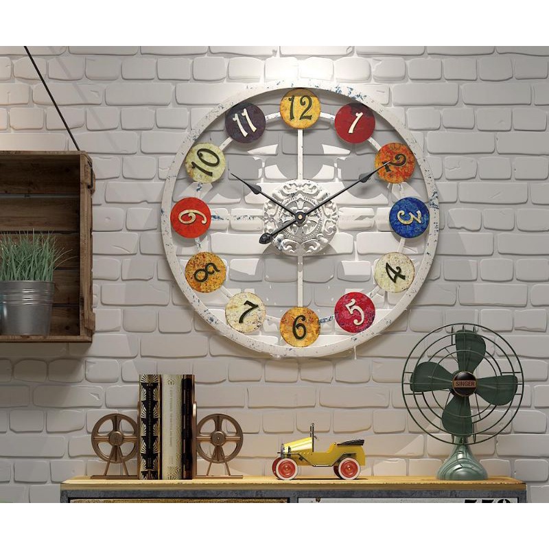 Jam Dinding Cantik/ Iron Wall Clock 60cm x 60cm | Shopee Malaysia